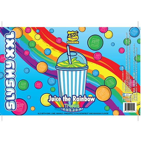 450 North Slushy XXL Juice The Rainbow Tropics Sour – CraftShack - Buy craft beer online.