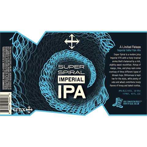 Crux Super Spiral Imperial IPA – CraftShack - Buy craft beer online.
