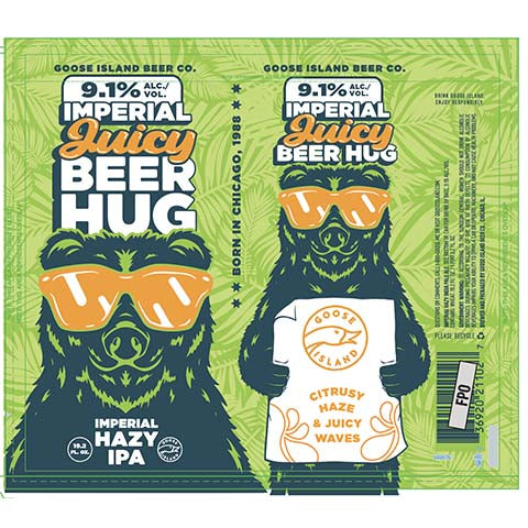 Goose Island Imperial Juicy Beer Hug Hazy IPA – CraftShack - Buy craft beer online.