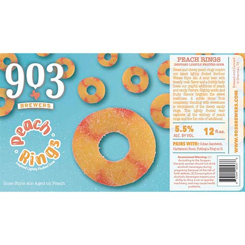 903 Brewers Peach Rings Sour – CraftShack - Buy craft beer online.
