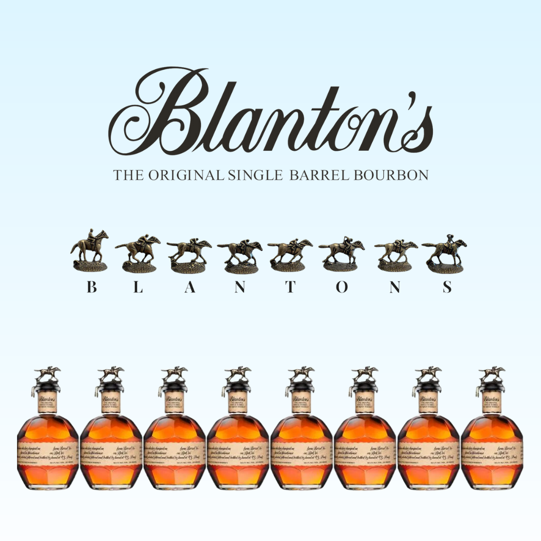Blanton's Single Barrel Bourbon Whiskey Full Horse Collection - 8 Bott – CraftShack - Buy craft ...