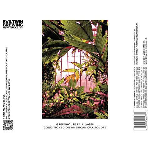 Evil Twin Greenhouse Fall Lager – CraftShack - Buy craft beer online.