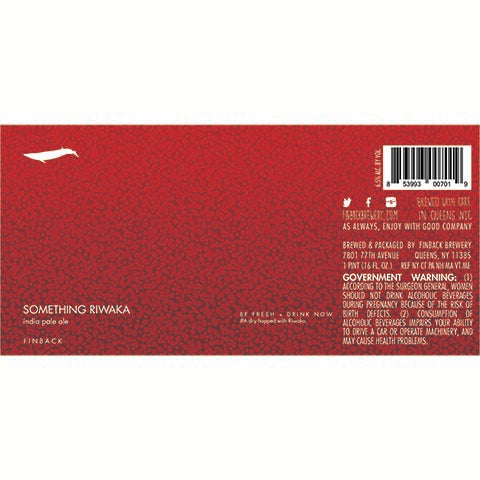 Finback Something Riwaka IPA – CraftShack - Buy craft beer online.