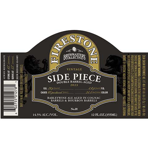 Firestone Side Piece Barleywine Ale – CraftShack - Buy craft beer online.