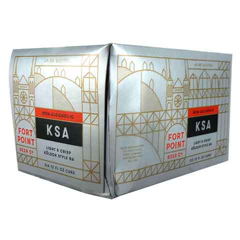 Fort Point KSA Kolsch (Non-Alcoholic) – CraftShack - Buy craft beer online.