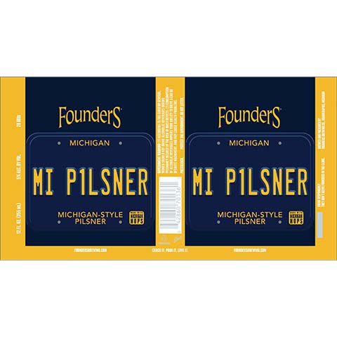 Founders MI Pilsner – CraftShack - Buy craft beer online.