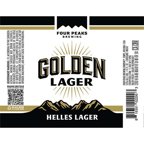 Four Peaks Gold Lager – CraftShack - Buy craft beer online.