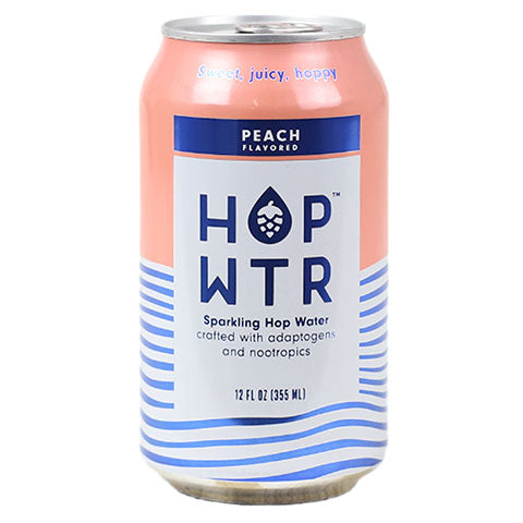 Hop Wtr Peach (Non-Alcoholic) – CraftShack - Buy craft beer online.