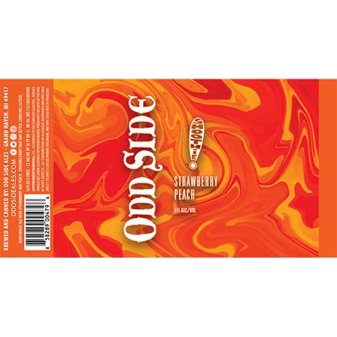 Odd Side Ales Smoothie Strawberry Peach Sour Wheat – CraftShack - Buy ...