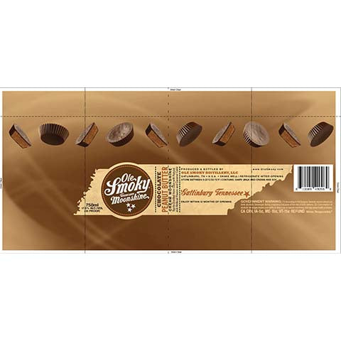 Ole Smoky Chocolate Peanut Butter Cream Moonshine – Buy Liquor Online