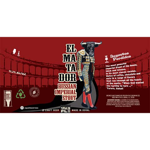 Prision Pals El Matador Imperial Stout – CraftShack - Buy craft beer ...
