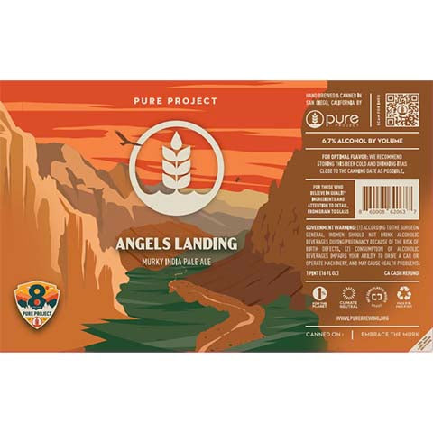 Pure Project Angels Landing Murky IPA – CraftShack - Buy craft beer online.