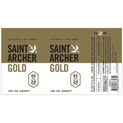 Saint Archer Gold Lager – CraftShack - Buy craft beer online.