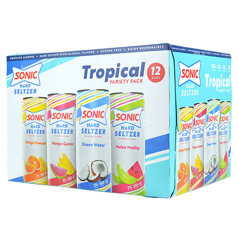 Sonic Tropical Hard Seltzer Variety 12-Pack – CraftShack - Buy craft ...
