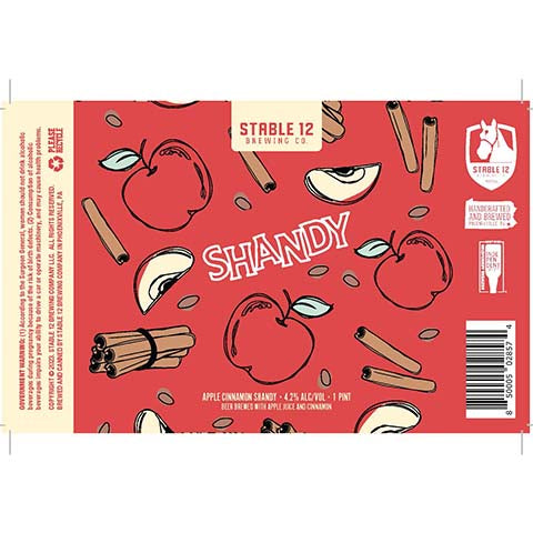 Stable 12 Apple Cinnamon Shandy – CraftShack - Buy craft beer online.