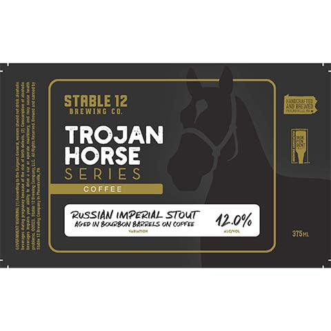 Stable 12 Trojan Horse Series Coffee Imperial Stout – CraftShack - Buy ...