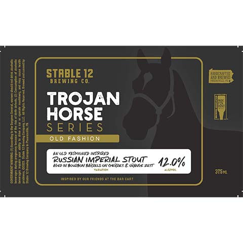 Stable 12 Trojan Horse Series Old Fashion Imperial Stout – CraftShack ...