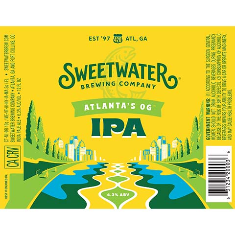 Sweetwater Atlanta's OG IPA – CraftShack - Buy craft beer online.