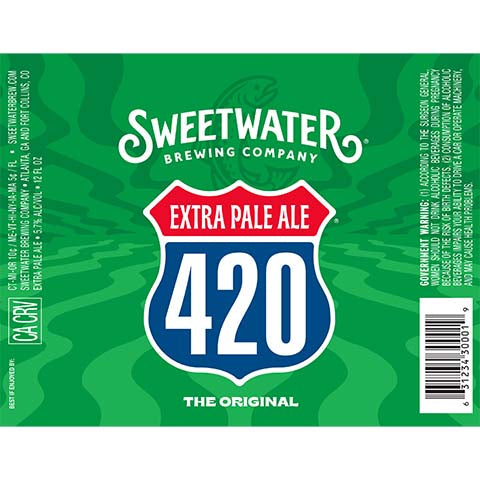 Sweetwater The Original 420 Extra Pale Ale – CraftShack - Buy craft ...