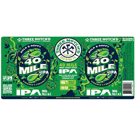 Three Notch'd 40 Mile IPA – CraftShack - Buy craft beer online.