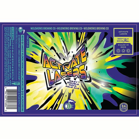 Weldwerks Activate Lasers Hazy DIPA – CraftShack - Buy craft beer online.