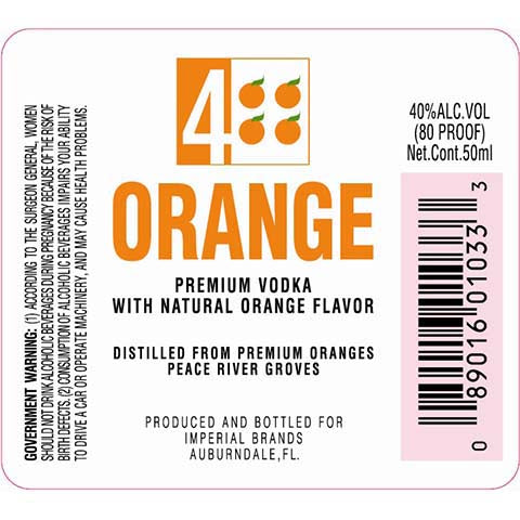 4 Orange Premium Vodka – Buy Liquor Online