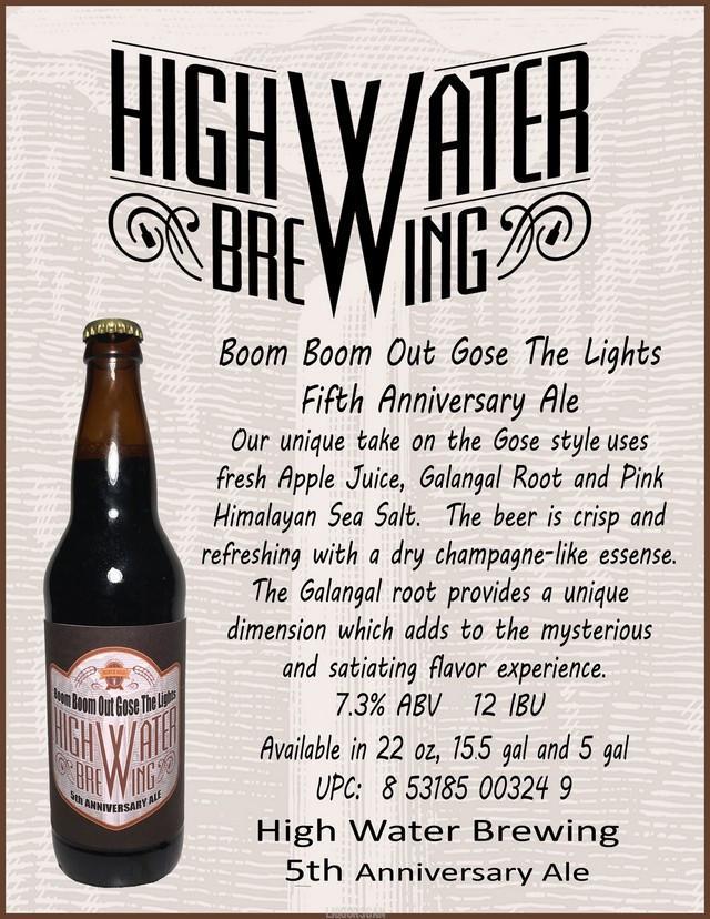 High Water Boom Boom Out Gose the Lights – CraftShack - Buy craft beer ...