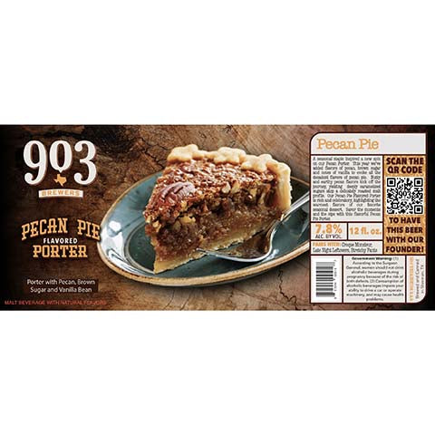 903 Brewers Pecan Pie Flavored Porter – CraftShack - Buy craft beer online.