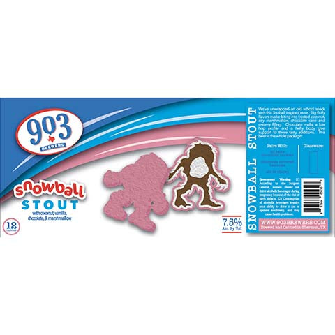 903 Brewers Snowball Stout – CraftShack - Buy craft beer online.