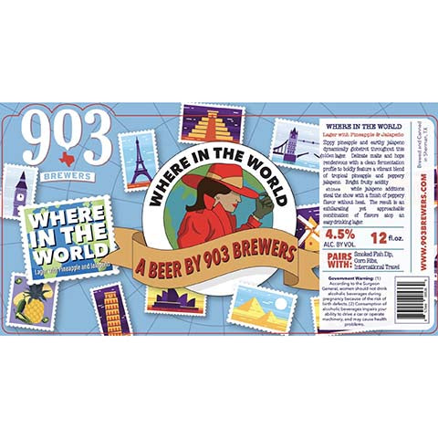 903 Brewers Where in the World Lager – CraftShack - Buy craft beer online.