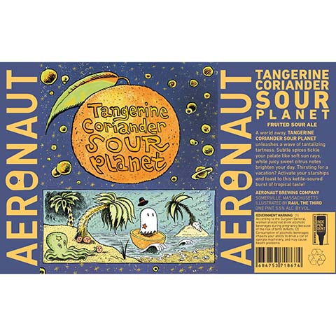 Aeronaut Tangerine Coriander Sour Planet Sour Ale – CraftShack - Buy ...