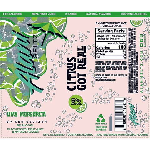 Alani Seltz Lime Margarita – CraftShack - Buy craft beer online.