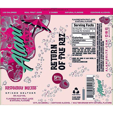 Alani Seltz Raspberry Mojito Spiked Seltzer – CraftShack - Buy craft ...