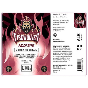 Albany Firewolves Wolf Bite Vodka Cocktail – CraftShack - Buy craft ...