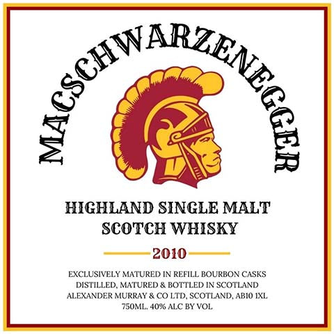 Alexander Murray & Co. Macschwarzenegger Highland Single Malt Scotch W ...