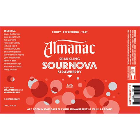Almanac Strawberry Sournova – CraftShack - Buy craft beer online.