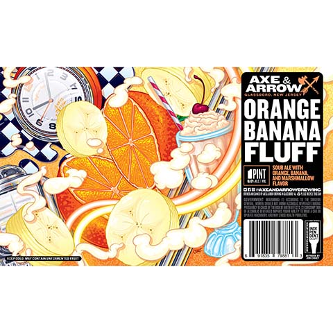 Axe & Arrow Orange Banana Fluff Sour – CraftShack - Buy craft beer online.