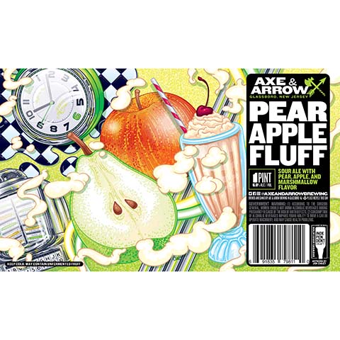 Axe & Arrow Pear Apple Fluff Sour – CraftShack - Buy craft beer online.
