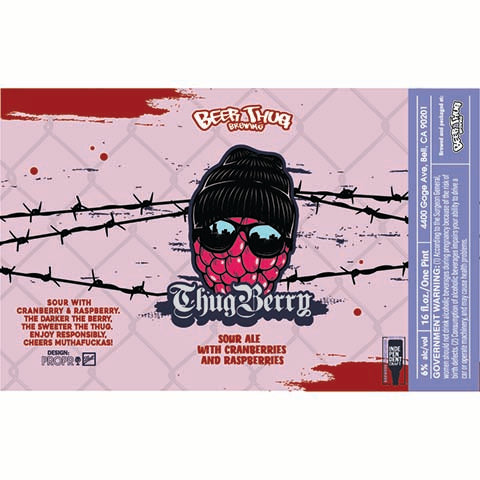 Beer Thug Thug Berry Sour – CraftShack - Buy craft beer online.