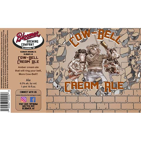 Bloomer Cow-Bell Cream Ale – CraftShack - Buy craft beer online.