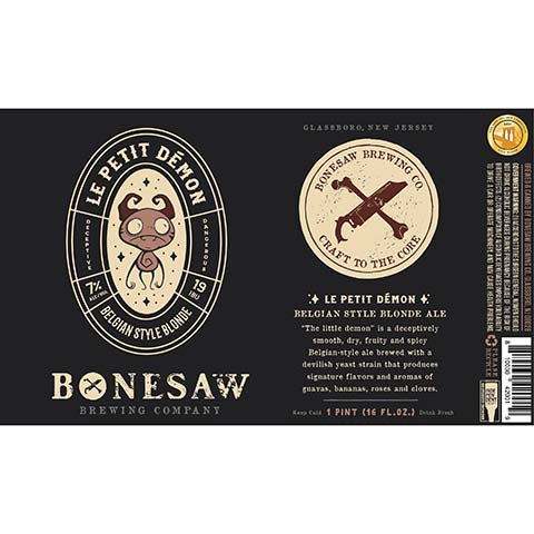 Bonesaw Le Petit Demon Belgian Blonde Ale – CraftShack - Buy craft beer ...
