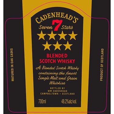 Cadenhead's Seven Stars 30 yr Cask Strength Blended Scotch Whisky – Buy ...