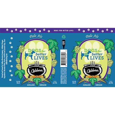 Caldera Dogs for Better Lives Pale Ale – CraftShack - Buy craft beer ...