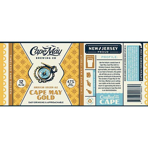 Cape May Gold Golden Ale – CraftShack - Buy craft beer online.