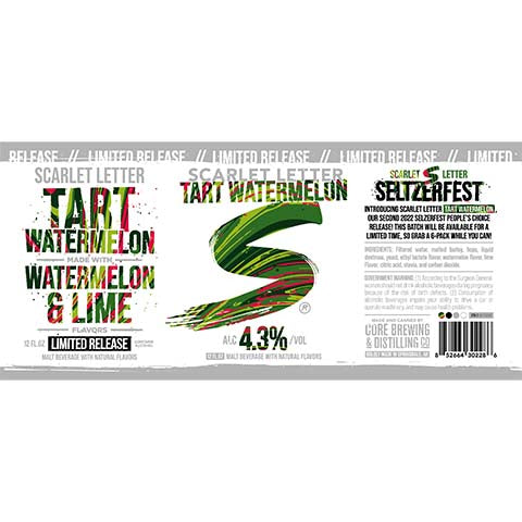 Core Scarlet LetterTart Watermelon – CraftShack - Buy craft beer online.
