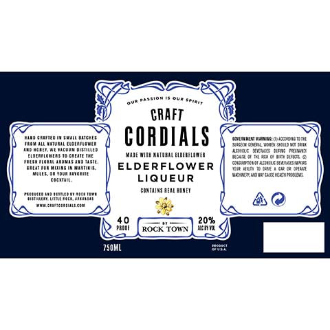 Craft Cordials Elderflower Liqueur – Buy Liquor Online