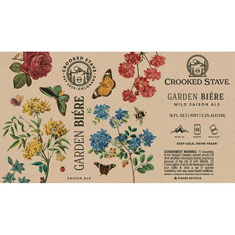 Crooked Stave Garden Biere Wild Saison Ale – CraftShack - Buy craft ...