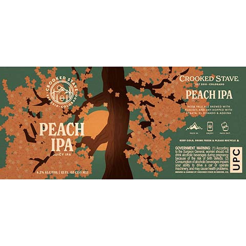Crooked Stave Peach IPA – CraftShack - Buy craft beer online.