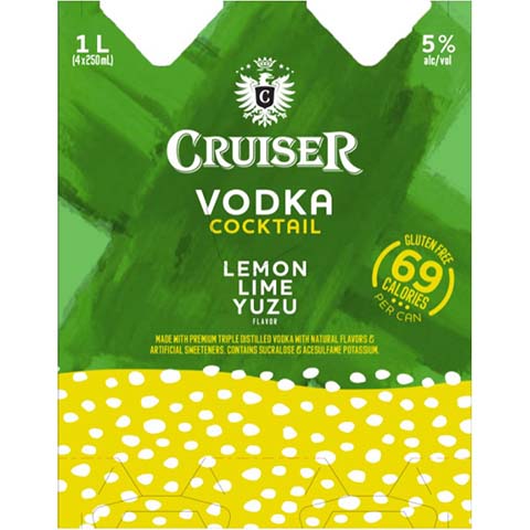 Cruiser Lemon Lime Yuzu Vodka Cocktail – CraftShack - Buy craft beer ...