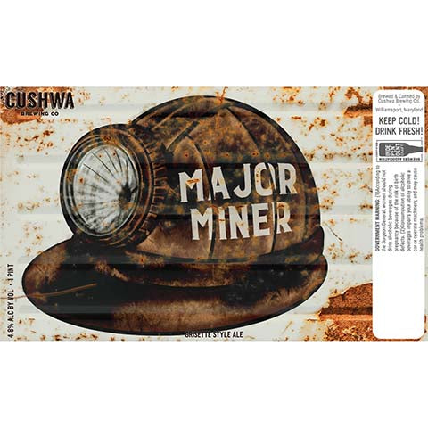Cushwa Major Miner Grisette Style Ale – CraftShack - Buy craft beer online.